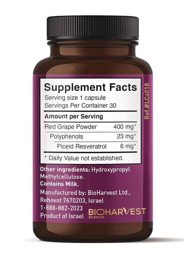 VINIA -12-Hour Sustained Release Rapid Absorption Piceid Resveratrol ...